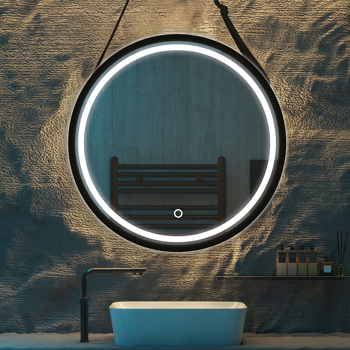 Καθρέφτης Μπάνιου Με Led (Φ60) Eurolamp 144-88007 5207227215391 | Spitishop