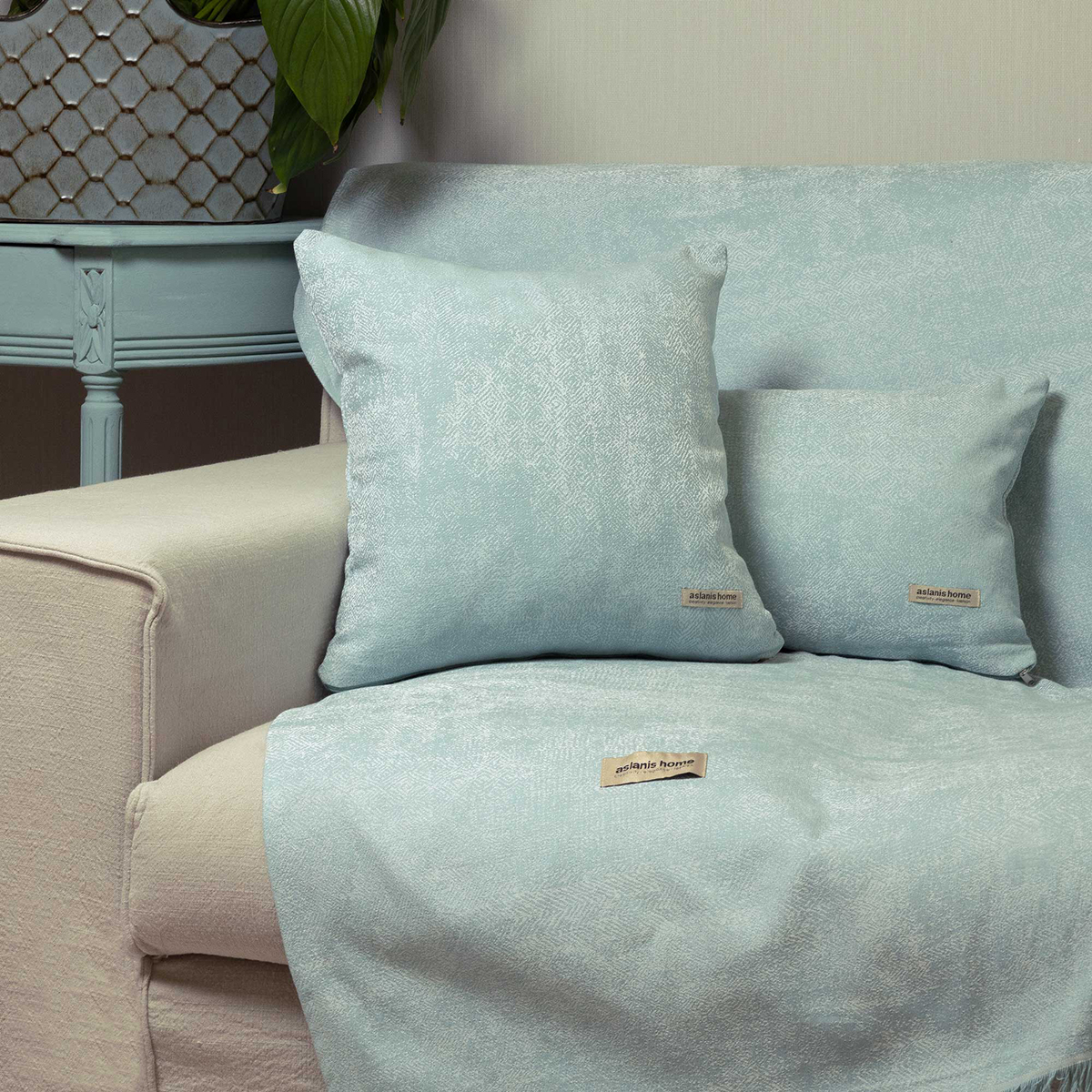 Ριχτάρι Καναπέ Τετραθέσιου (180x350) Aslanis Home Kedros Μέντα-Πάγου ...