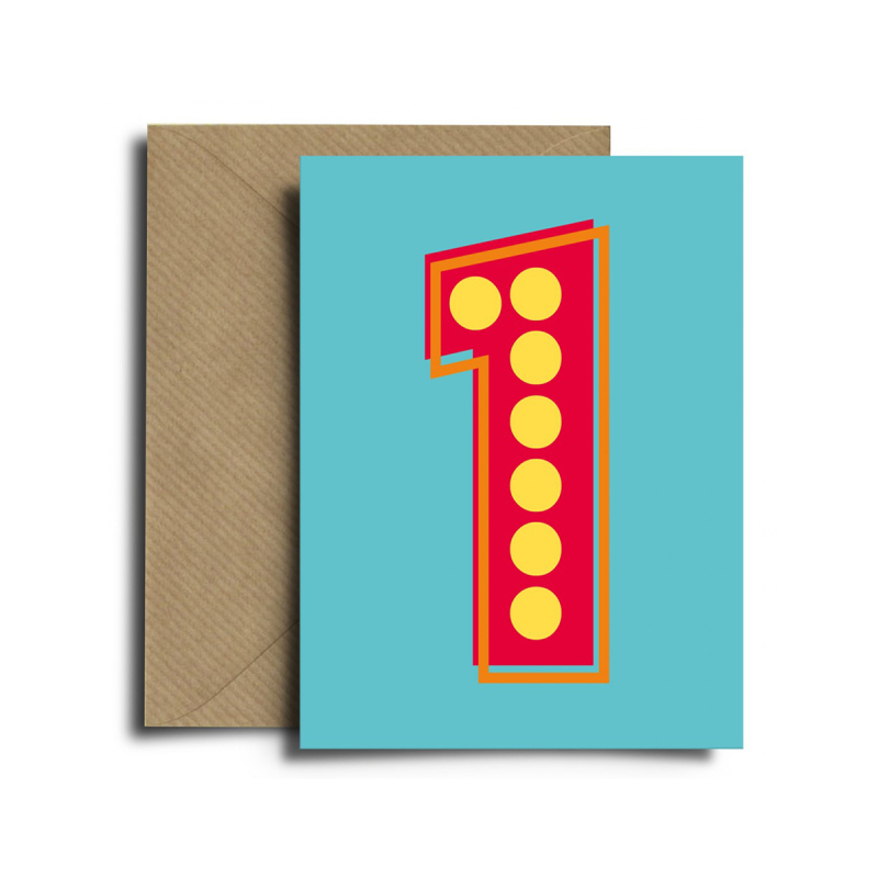 Ευχετήρια Κάρτα Διπλή (17x12) Spread The Magic Number 1 5200250801319 ...