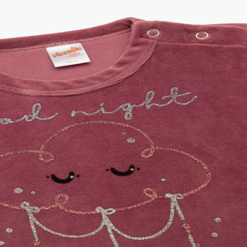 Πιτζάμα Βελουτέ Παιδική Χειμωνιάτικη Minervakia Good Night 62149-865 ...