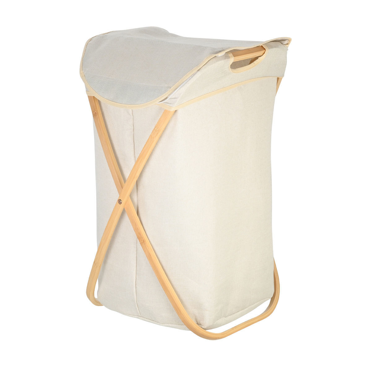 Καλάθι Απλύτων Αναδιπλούμενο (40x40x70) Estia Bamboo 02-18627 ...