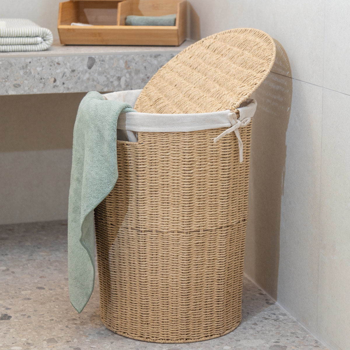 Καλάθι Απλύτων (Φ40x55) Estia Botanica 02-18740 5207158018740 | Spitishop