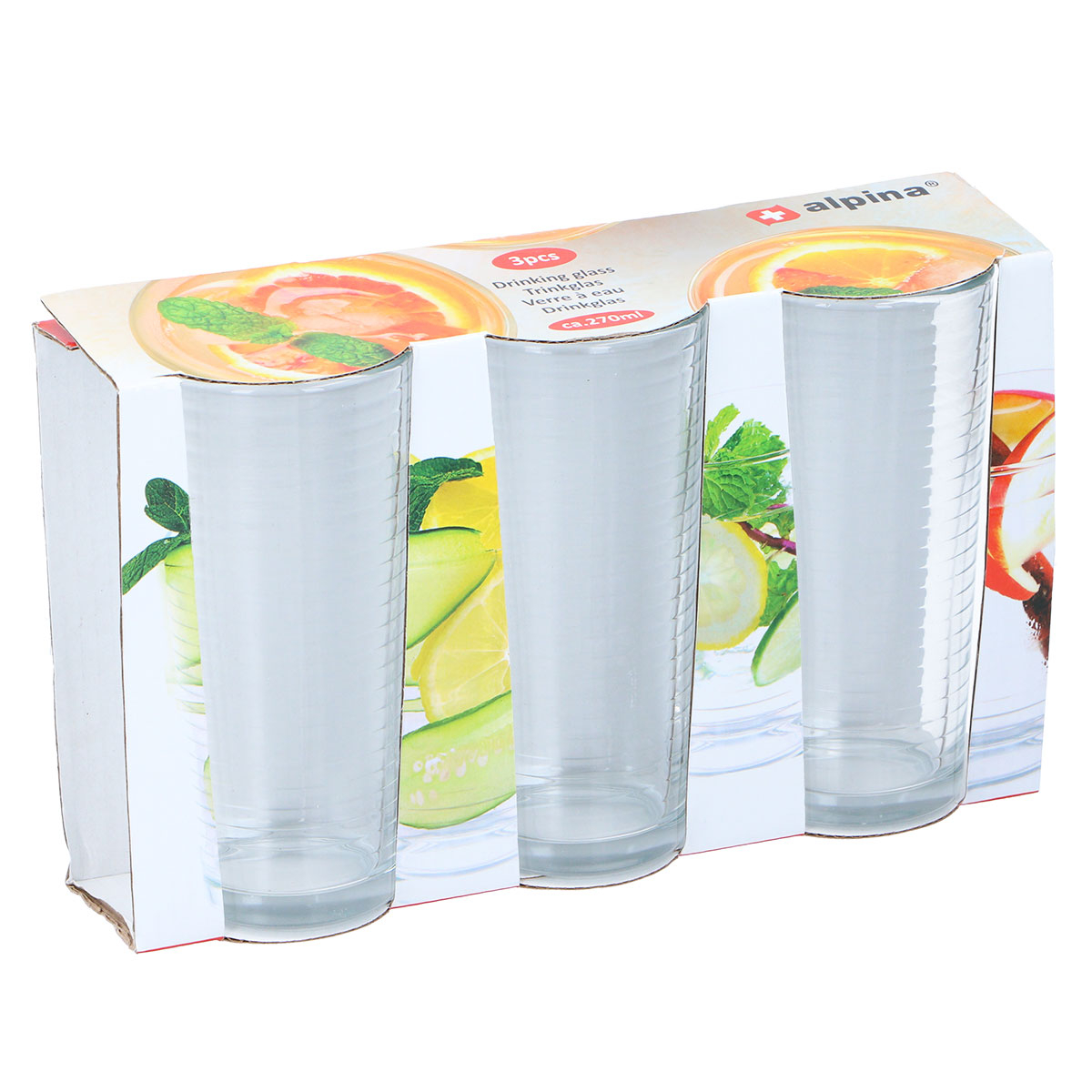 Ποτήρια Νερού 270ml (Σετ 3τμχ) Alpina 871125219170 8711252191706 ...