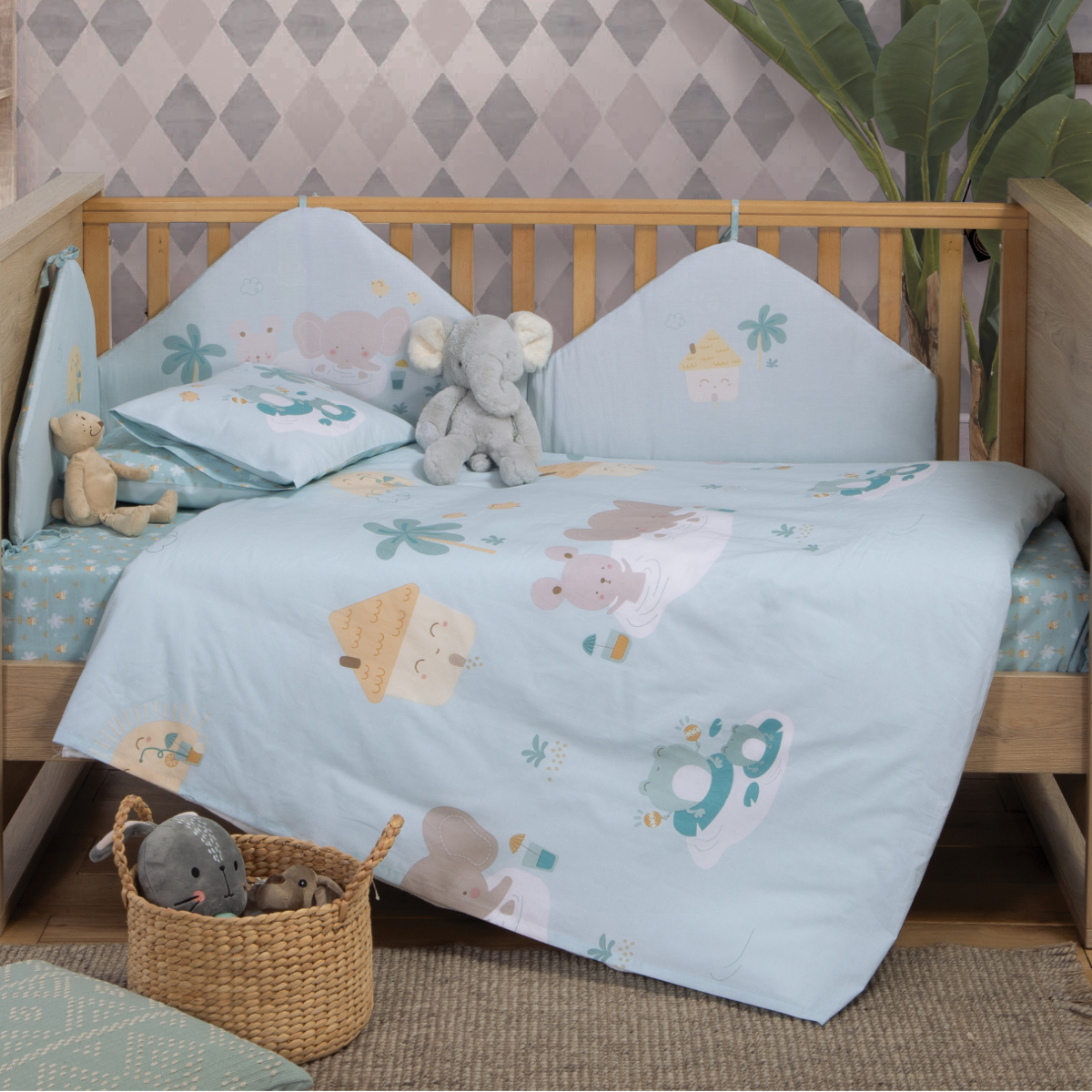 Πάντα Κούνιας (187x40) 2 Όψεων Nef-Nef Homeware Baby Enjoy Life ...