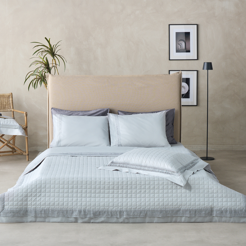 Κουβερλί Υπέρδιπλο (Σετ 230x250) Kentia Serenity Felicity 22 Silver ...