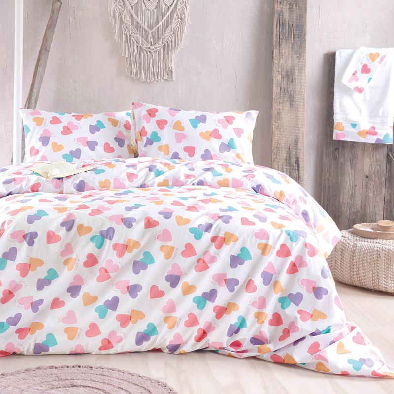 Σεντόνια Υπέρδιπλα (Σετ) Rythmos Symbol Zoey White G.1709191 | Spitishop