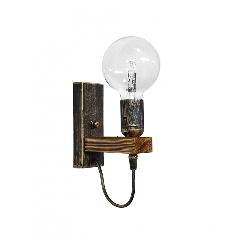 Απλίκα Τοίχου Heronia Flat 31-1312 Bronze 5205916024217 | Spitishop