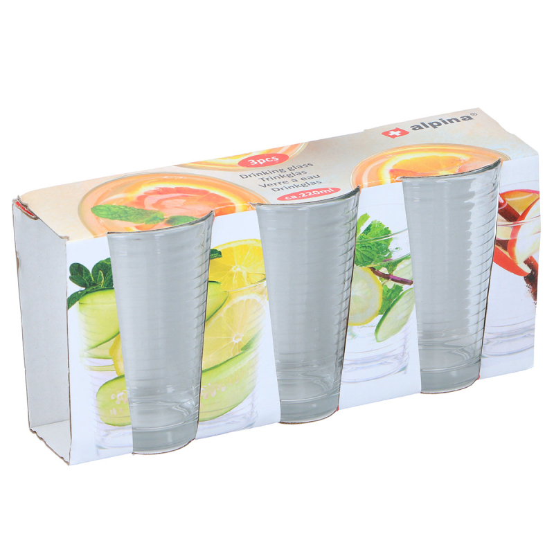 Ποτήρια Νερού 220ml (Σετ 3τμχ) Alpina 871125219223 8711252192239 ...