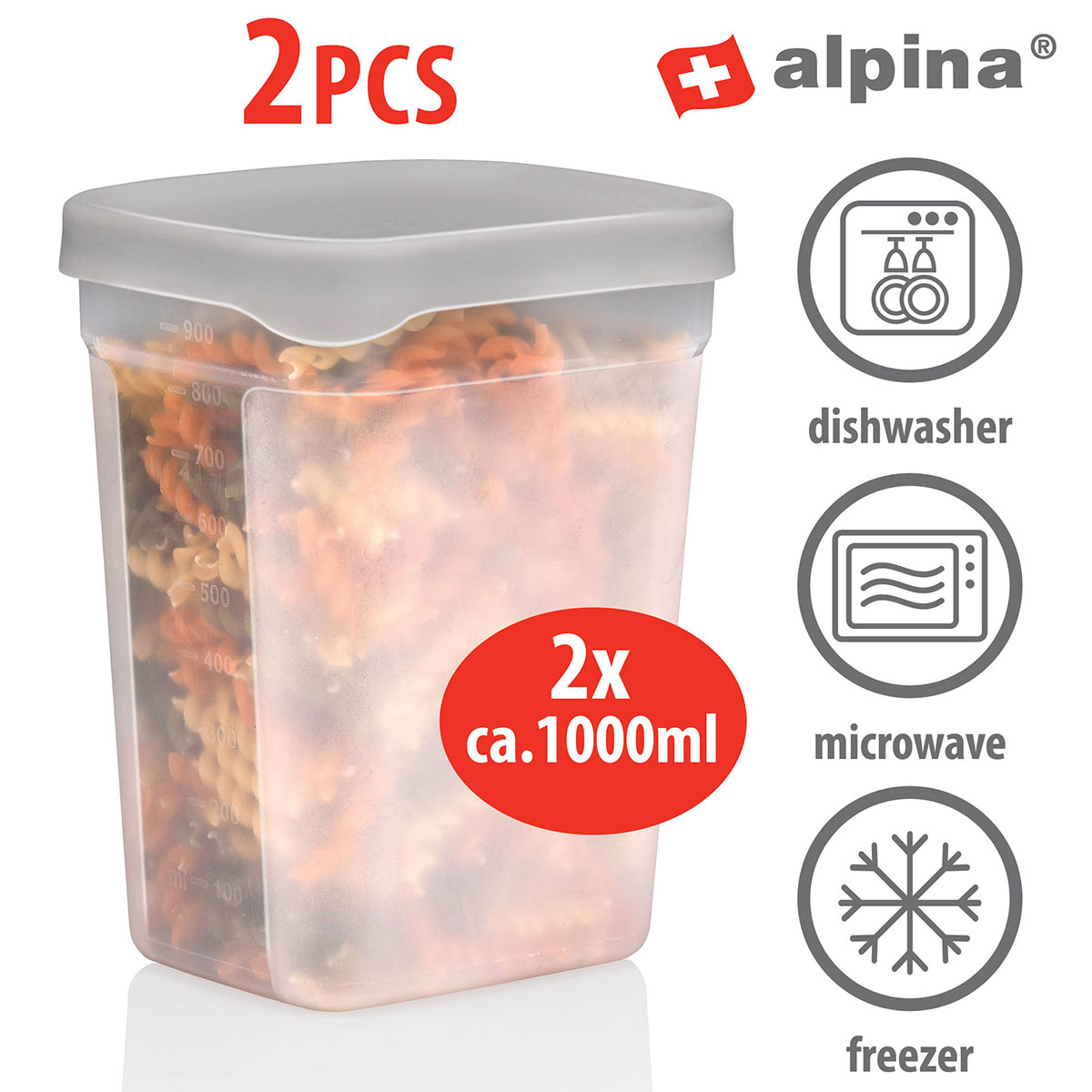 Δοχεία Αποθήκευσης 1lt (Σετ 2τμχ) Alpina 871125247716 8711252477169 ...