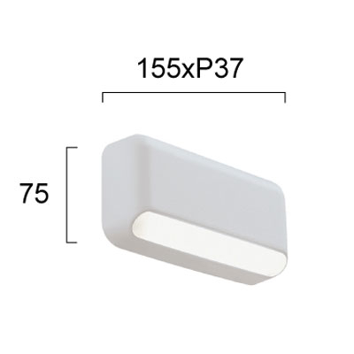 Απλίκα LED Εξωτερικού Χώρου Viokef Seren White 4309300 5201769113542 ...