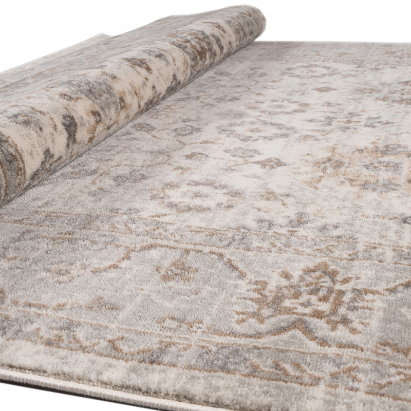 Χαλιά Κρεβατοκάμαρας (Σετ 3τμχ) Polcarpet Estia 2571 D.Grey/White ...