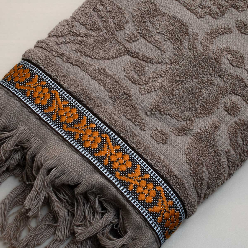Πετσέτα Προσώπου (50x90) White Fabric Somerset Brown 500gsm 82816855 ...