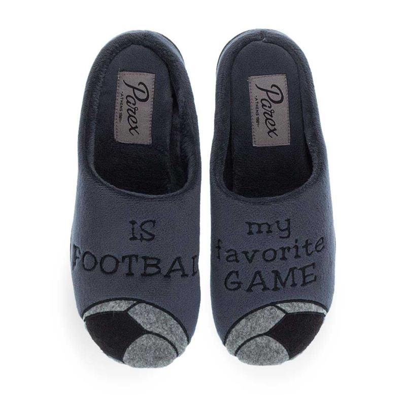 Παντόφλες Ανδρικές Parex 10130129 Γκρι G.20200584 | Spitishop