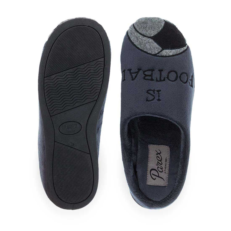 Παντόφλες Ανδρικές Parex 10130129 Γκρι G.20200584 | Spitishop