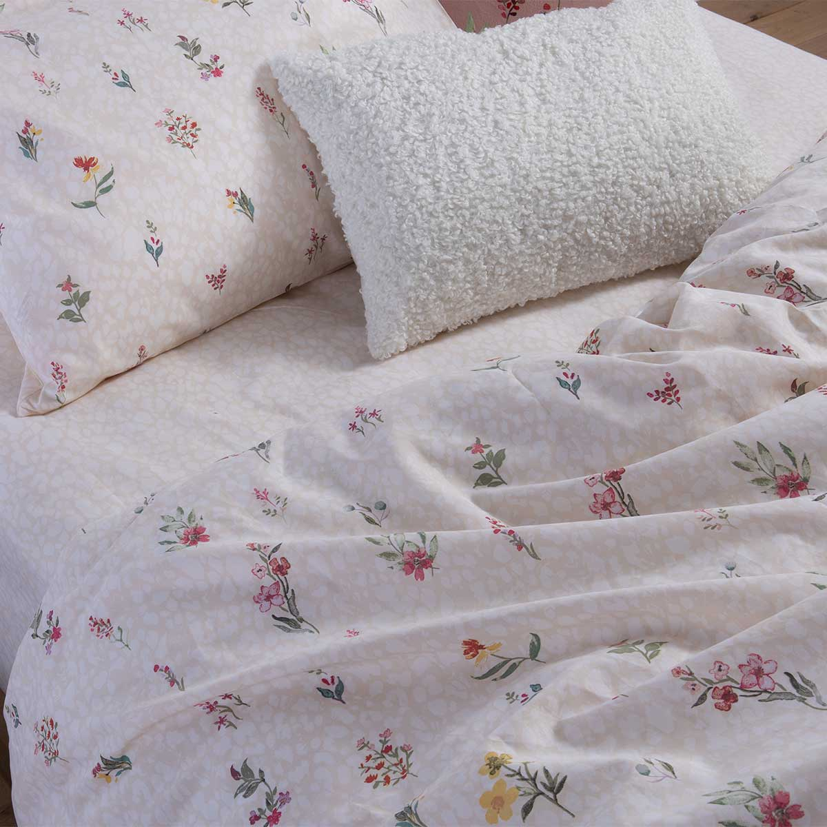 Σεντόνια King Size (Σετ) Nef-Nef Homeware Smart Plant Ecru ...