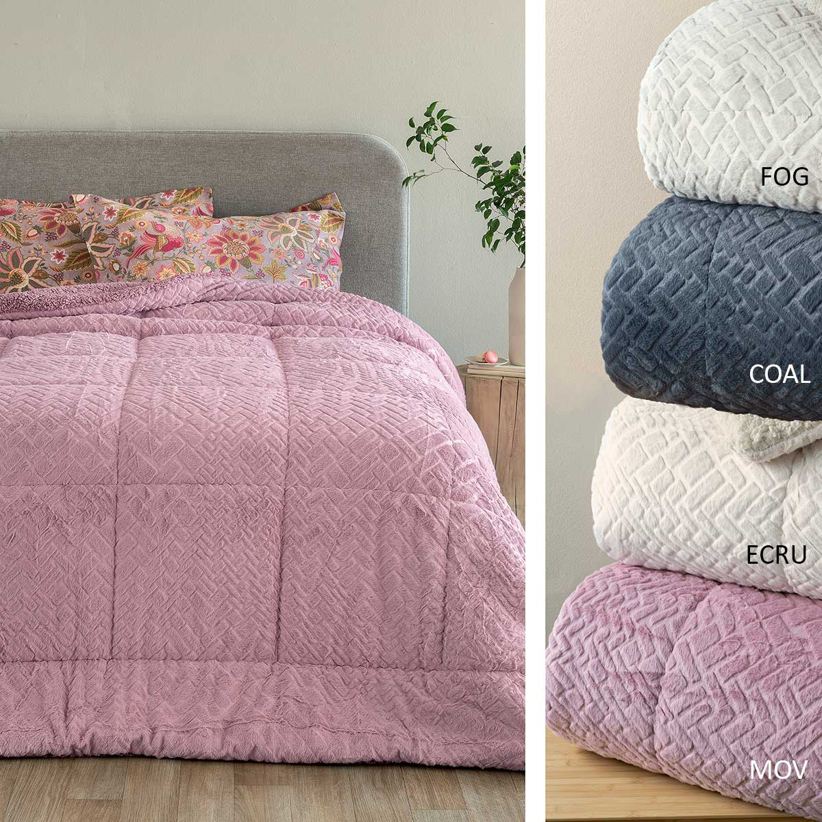 Κουβερτοπάπλωμα Υπέρδιπλο (220x240) Palamaiki Mozza G.710527 | Spitishop