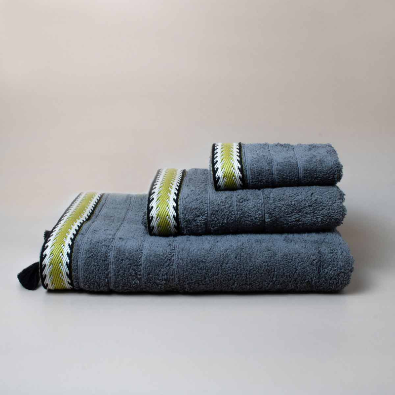 Πετσέτα Χεριών (30x50) White Fabric Averill Grey 600gsm 21674163 ...