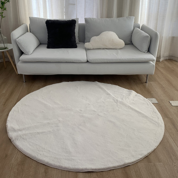 Στρογγυλό Χαλί Γούνινο (Φ160) Anna Riska Felicity Sand 5201499433576 ...