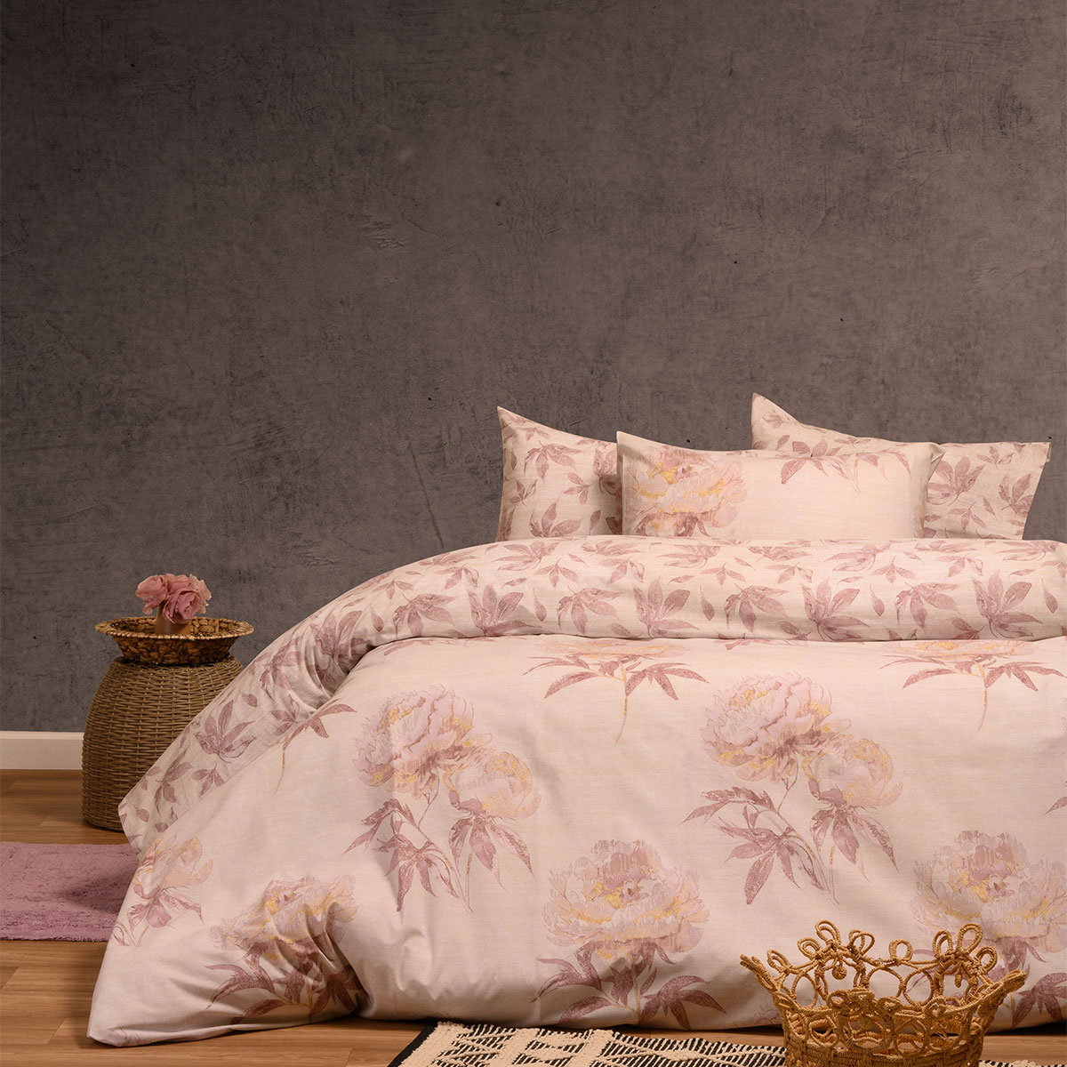 Σεντόνια Μονά (Σετ) Melinen Calvert Rose G.7405685 | Spitishop