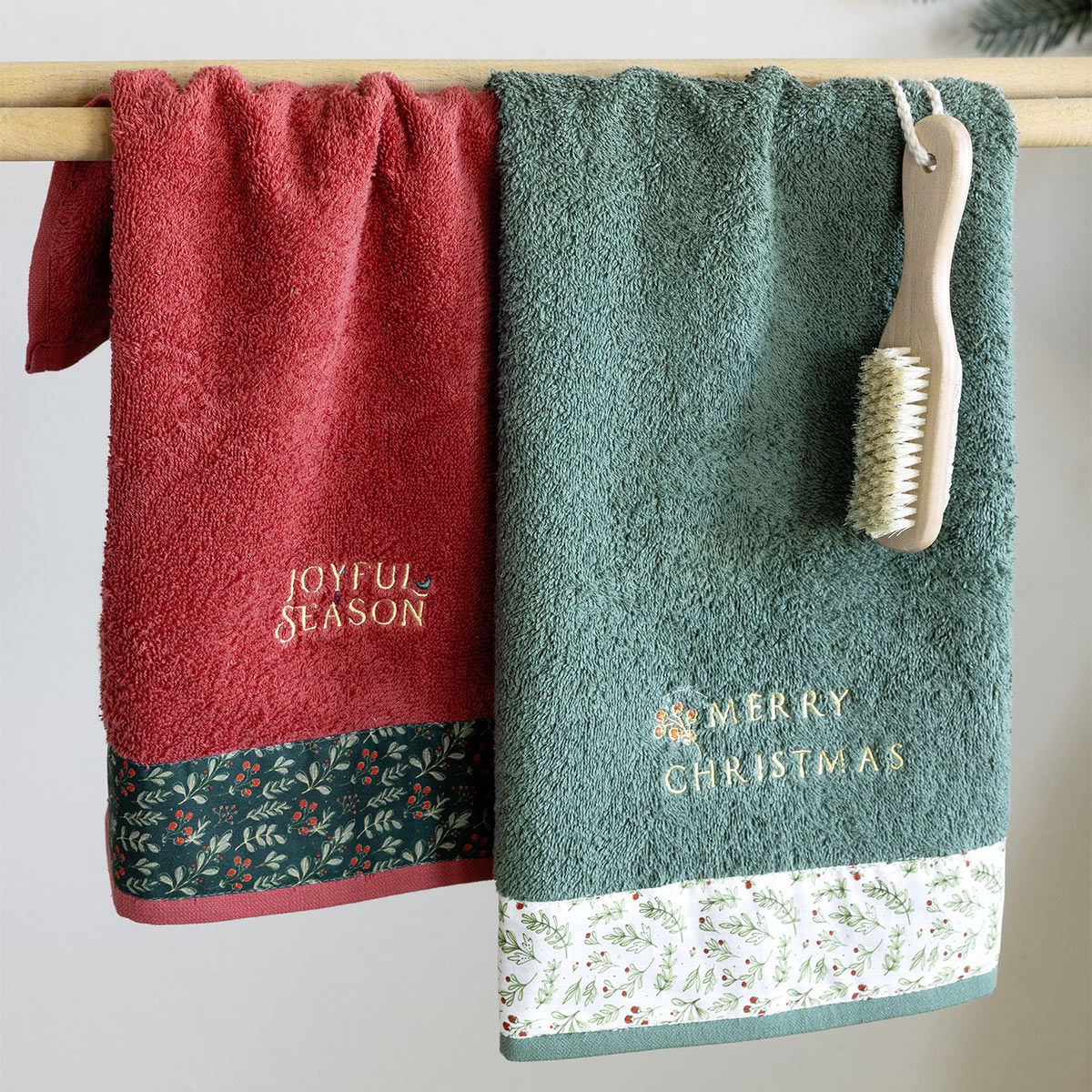 Χριστουγεννιάτικες Πετσέτες (Σετ 2τμχ) Nima Cheerful 5206482143715 ...