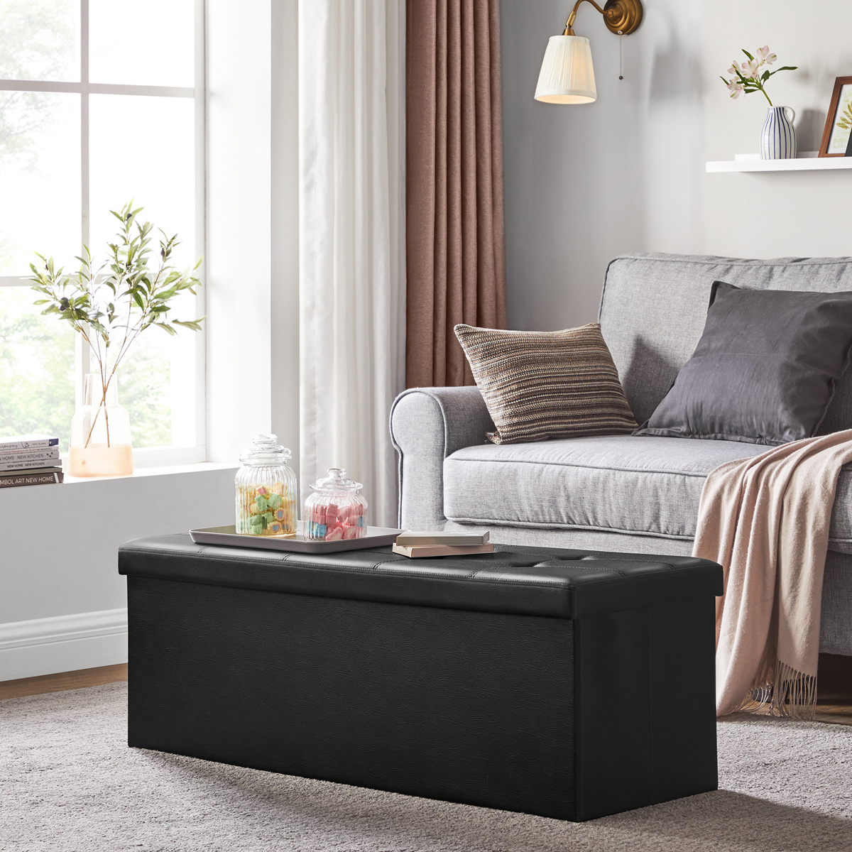 Ταμπουρέ Με Αποθηκευτικό Χώρο (110x38x38) Songmics LSF701V1 LSF701V1 ...