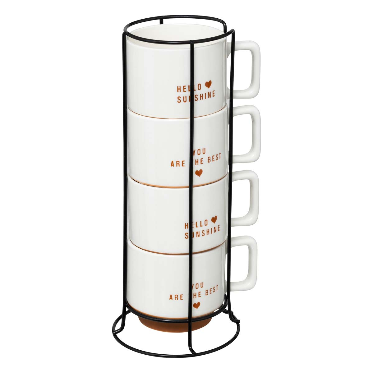 Κούπες 300ml Με Σταντ (Σετ 4τμχ) S-D Hello 196579 3560233015419 | Spitishop