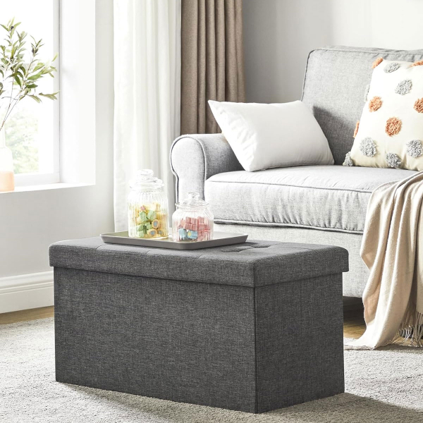 Ταμπουρέ Με Αποθηκευτικό Χώρο (76x38x38) Songmics LSF47K X000GQ2GVH ...