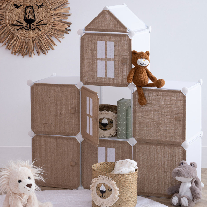 Παιδικό Έπιπλο Αποθήκευσης 7 Θέσεων (94.5x32x109) A-S Jute Storage ...
