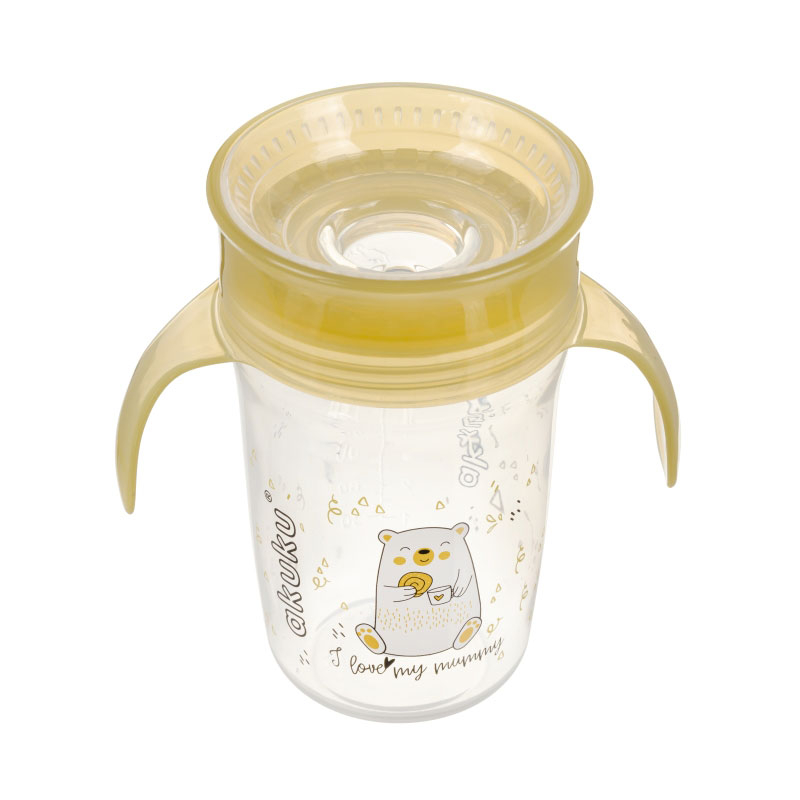 Ποτήρι Εκπαιδευτικό 240ml Akuku Yellow A0670 5907644006700 | Spitishop