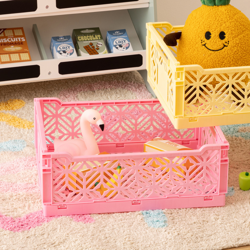 Κουτί Αποθήκευσης (31x20x11.5) A-S Crate Pink 205857B 3560233525109 ...