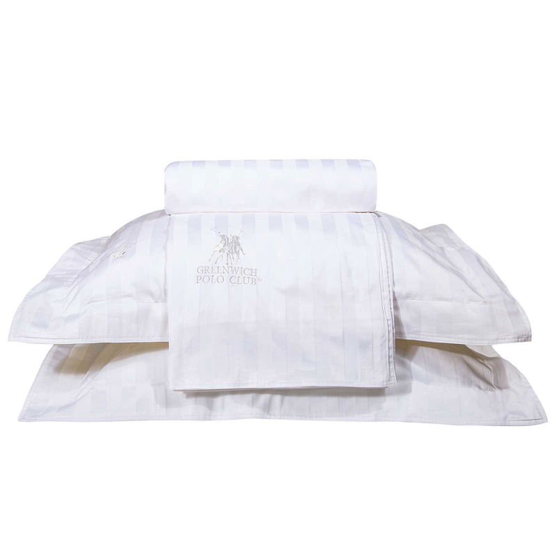 Σεντόνια Υπέρδιπλα (Σετ) Greenwich Polo Club Classic 2271 White ...