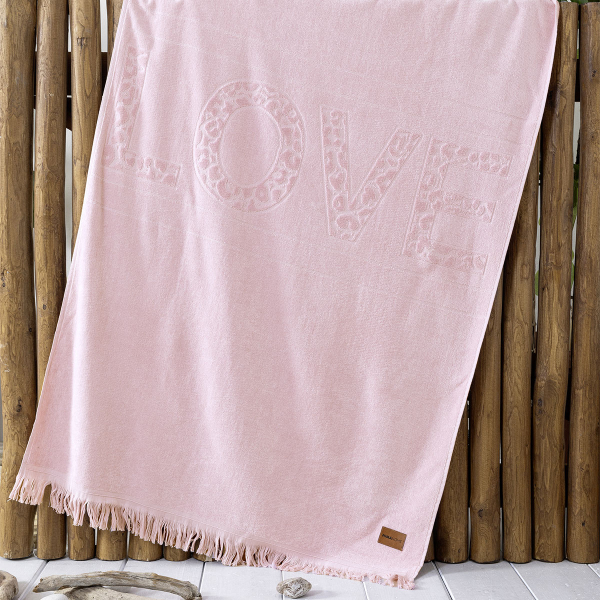 Πετσέτα Θαλάσσης (90x160) Nima Salty Love Velour Jacquard 5206482160347 ...