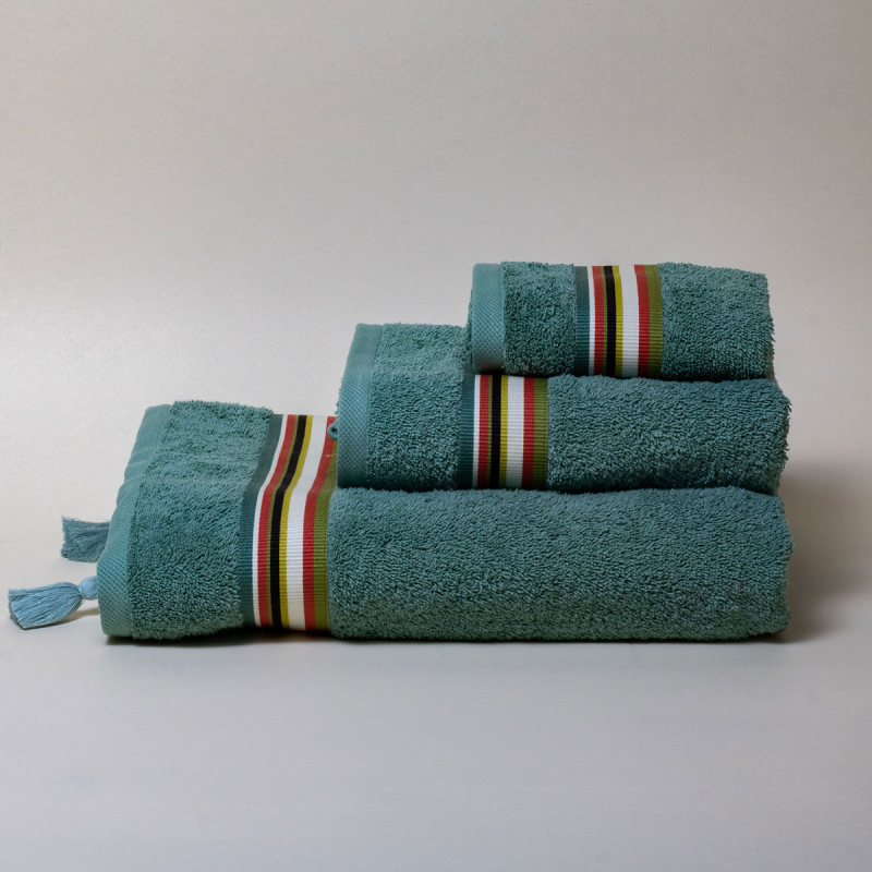 Πετσέτα Χεριών (30x50) White Fabric Regla Green 600gsm 59220567 | Spitishop