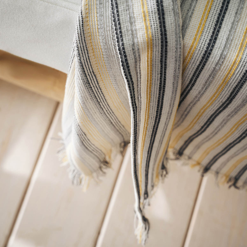 Ριχτάρι Καναπέ Τριθέσιου (180x310) Gofis Home Clover Grey/Yellow 334/01 ...