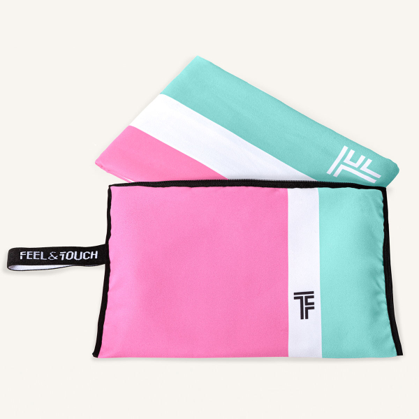 Πετσέτα Θαλάσσης 2 Όψεων + Νεσεσέρ Παραλίας (2τμχ) Feel & Touch Med 06 ...