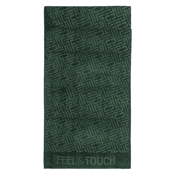 Πετσέτα Θαλάσσης (90x170) Feel & Touch Icon Verde 1830086125002 | Spitishop