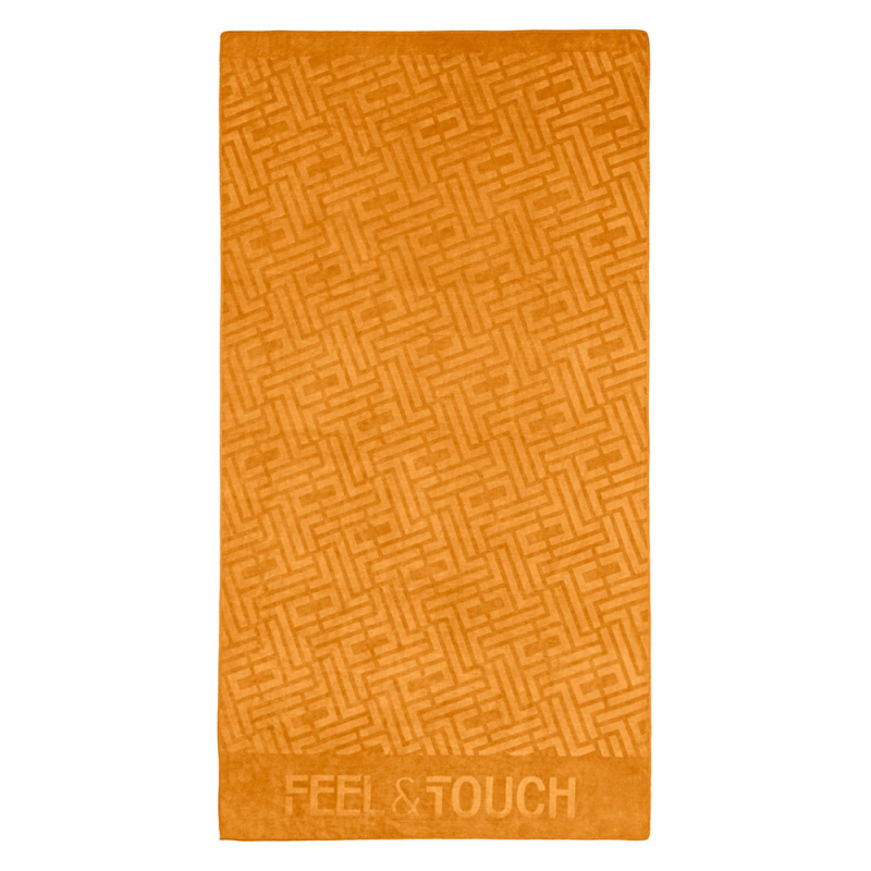Πετσέτα Θαλάσσης (90x170) Feel & Touch Icon Curry 1830086125005 | Spitishop