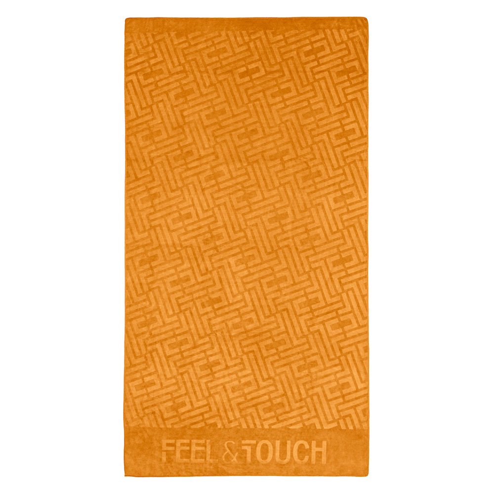 Πετσέτα Θαλάσσης (90x170) Feel & Touch Icon Curry 1830086125005 | Spitishop