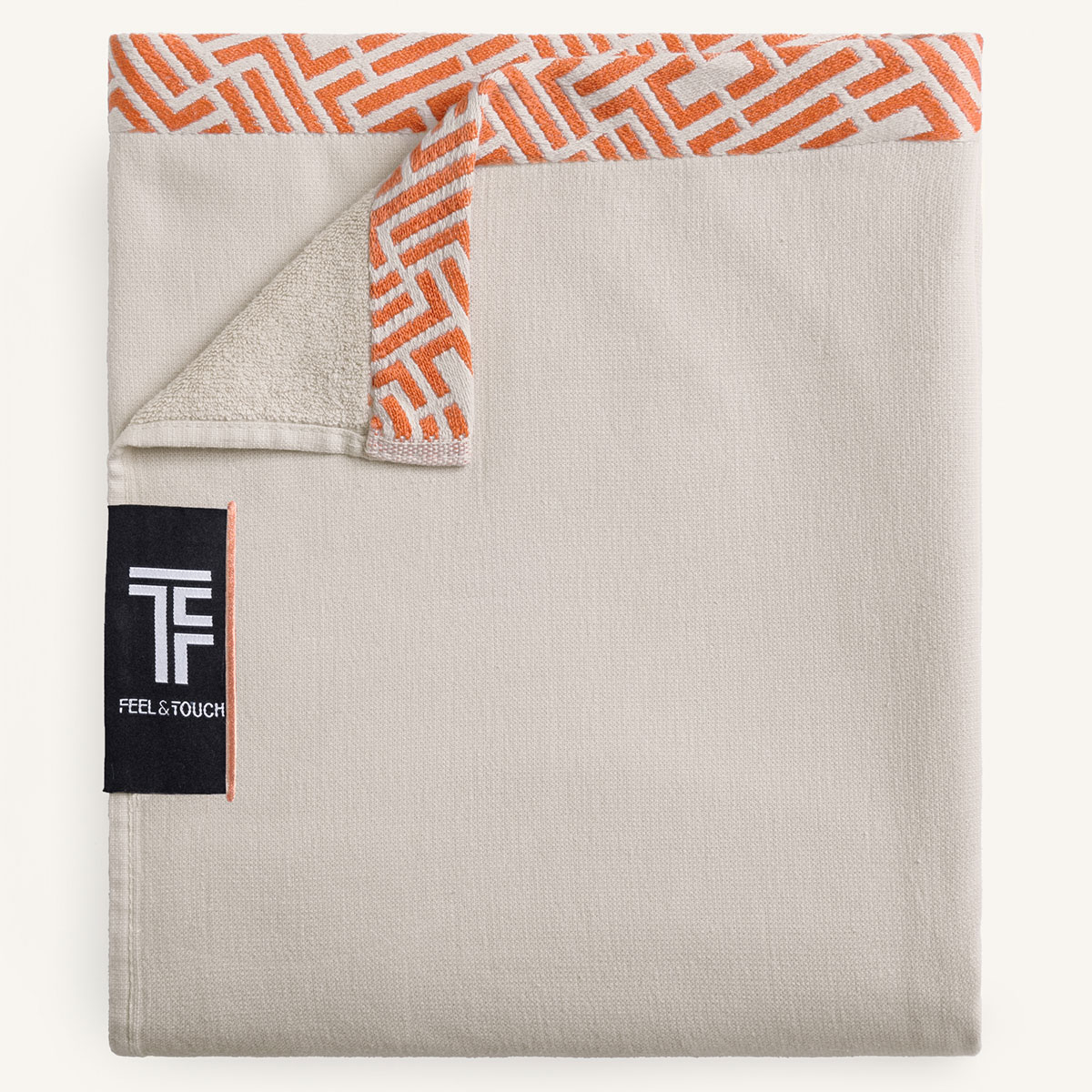 Πετσέτα Θαλάσσης (90x180) Feel & Touch Sunny Sand 1830092124001 | Spitishop