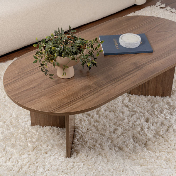 Τραπέζι Σαλονιού (119x60x40) A-G Sable 909NRD1109 Walnut 8684283441532 ...