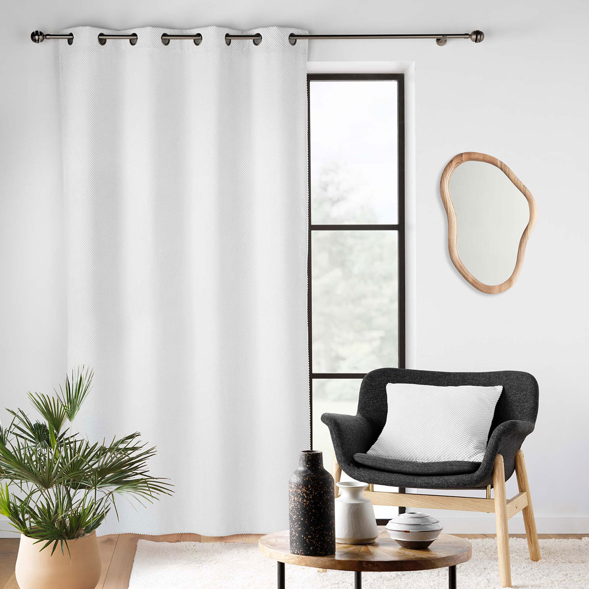 Βελουτέ Διακοσμητικό Μαξιλάρι (45x45) L-C Java Blanc 1612776 ...