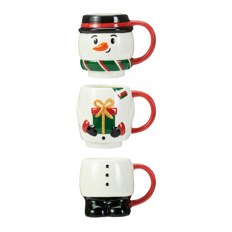 Χριστουγεννιάτικες Κούπες (Σετ 3τμχ) K-M Snowman 170493210 ...