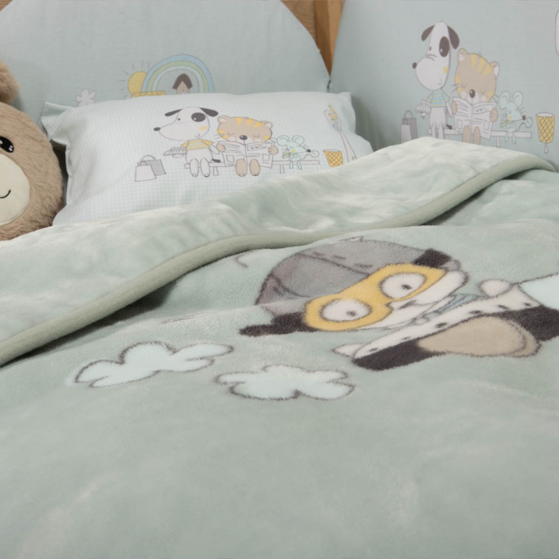 Κουβέρτα Βελουτέ Κούνιας (100x140) Nef-Nef Homeware Baby In The City ...