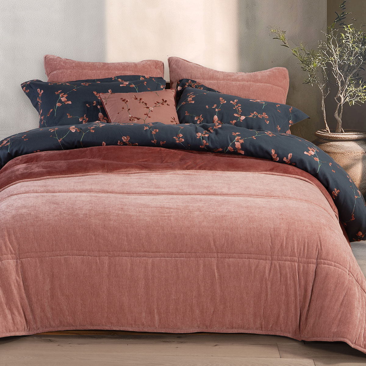 Κουβερτοπάπλωμα Υπέρδιπλο (240x220) Nef-Nef Homeware Premium Vania Rose ...