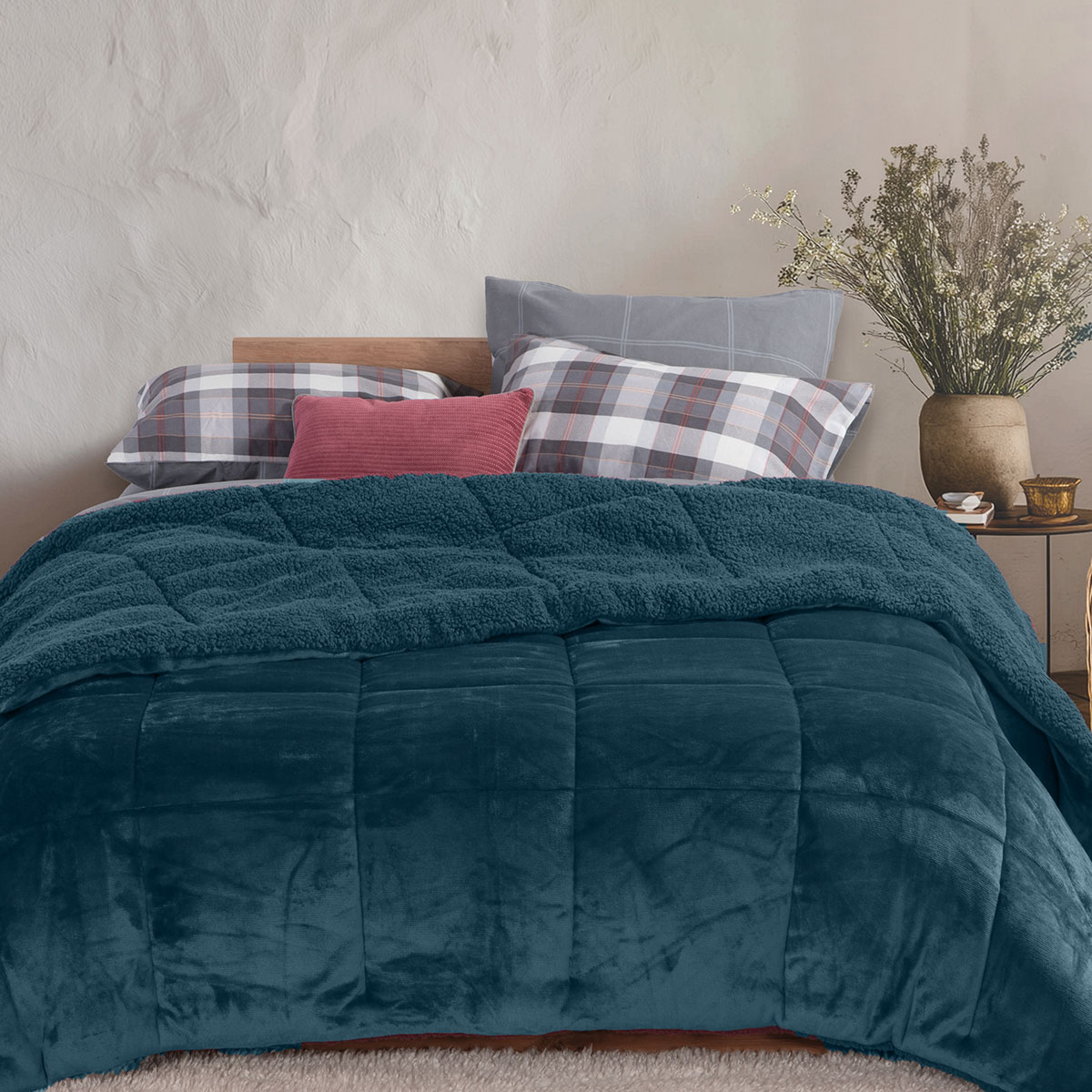 Κουβερτοπάπλωμα Υπέρδιπλο (220x240) Nef-Nef Homeware Singular Blue ...