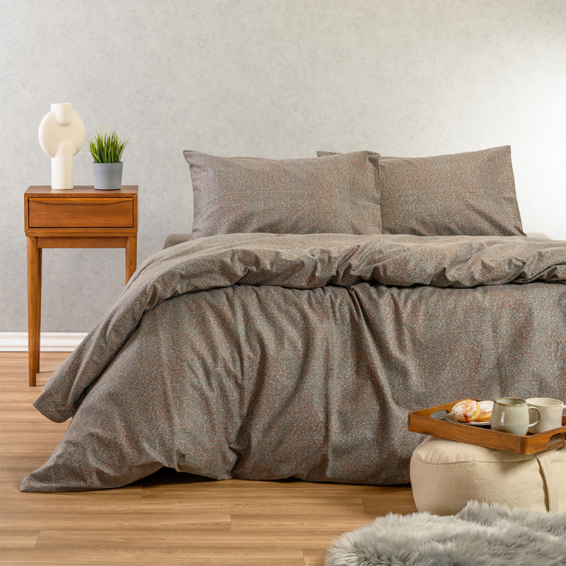 Φανελένια Σεντόνια Υπέρδιπλα (Σετ) Melinen Winter Line Keshia Grey G ...