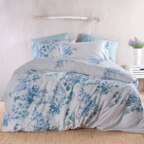Σεντόνια Υπέρδιπλα (Σετ) Rythmos Symbol Eve Blue G.1710819 | Spitishop