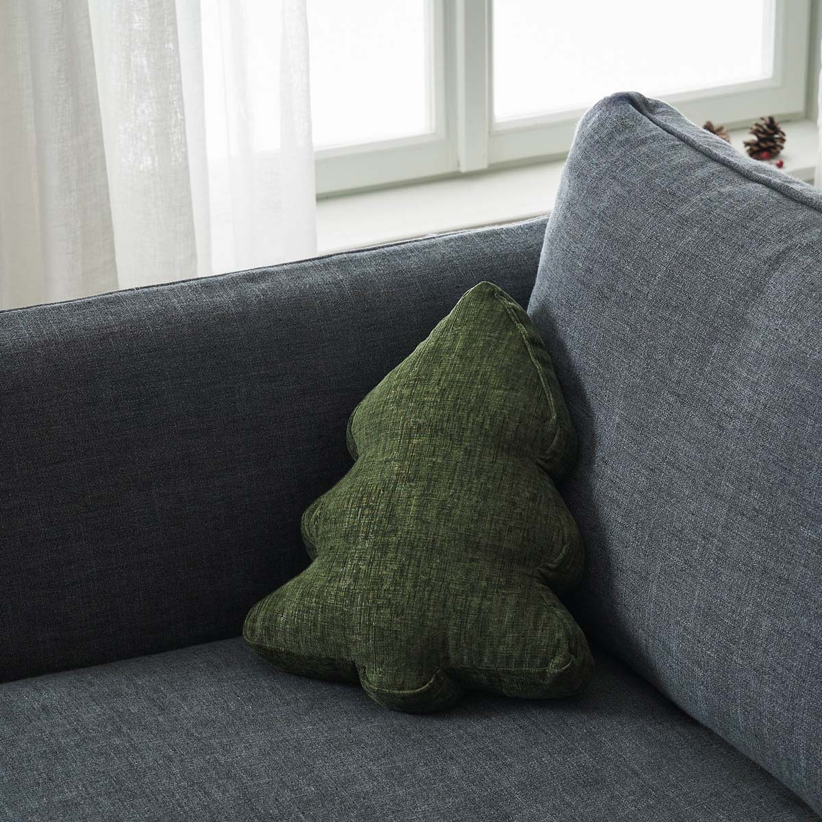 Χριστουγεννιάτικο Μαξιλάρι (28x36) Gofis Home Xmas Sage Green 283/07 ...