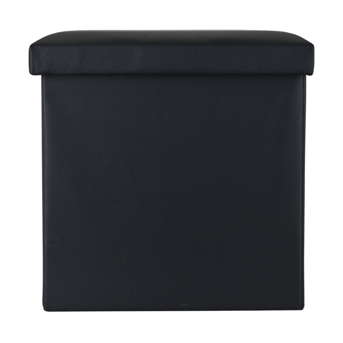 Σκαμπό Με Αποθηκευτικό Χώρο (38x38x38) Estia Cube Leather Black 03 ...