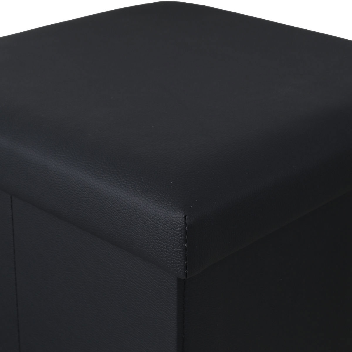 Σκαμπό Με Αποθηκευτικό Χώρο (38x38x38) Estia Cube Leather Black 03 ...